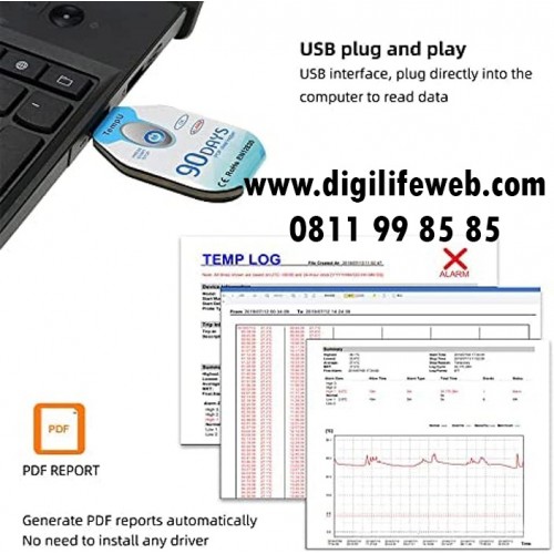 Temperature Data Logger Tzone TempU 90 Days Temperature Data Logger Tzone TempU 90 Days